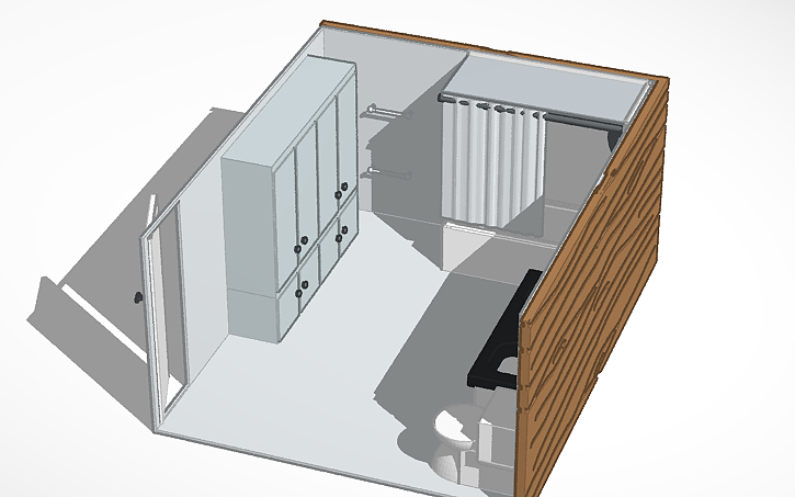 3D design Bathroom - Tinkercad