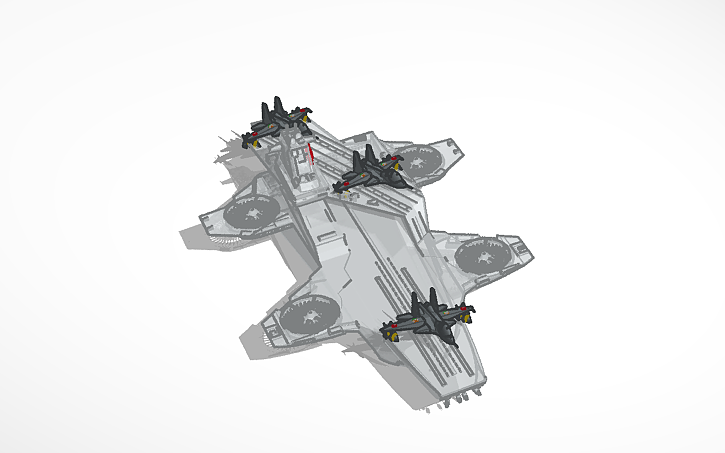 3D design Helicarrier in stealth mode | Tinkercad