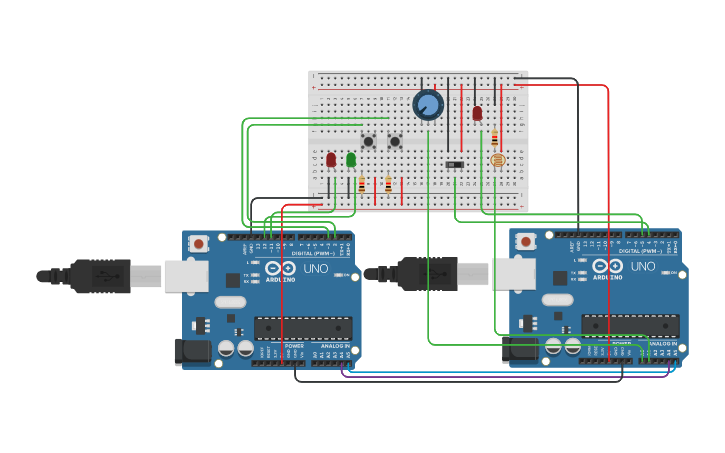 Circuit design I2C | Tinkercad