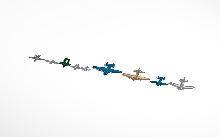 3D design Aircraft all - Tinkercad
