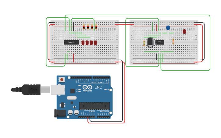 Circuit design Clock - Tinkercad