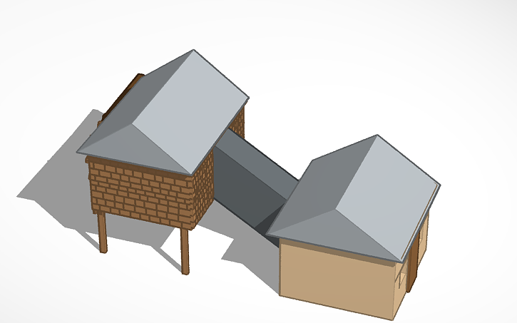 3D design buildings - Tinkercad