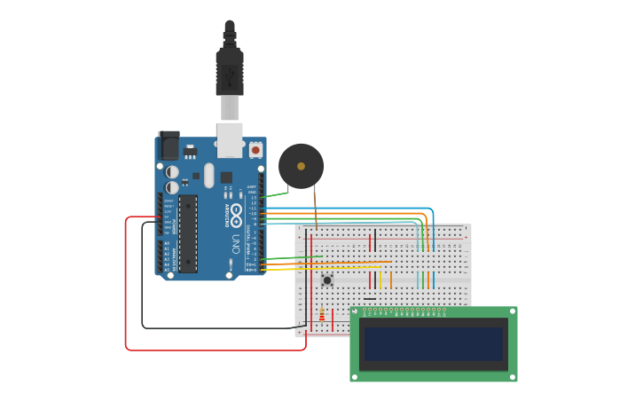 Circuit design Timer Interrupt - Tinkercad