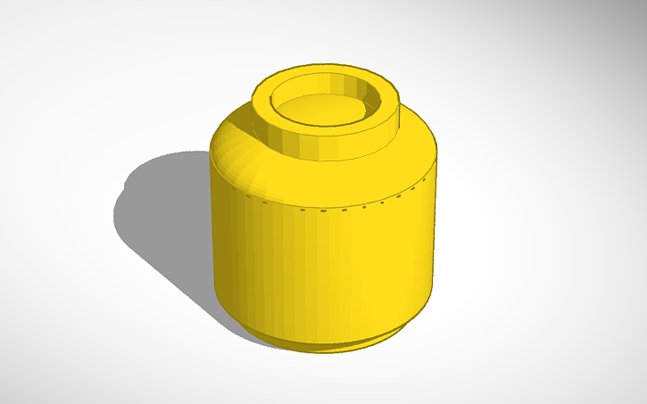 3D design lego head - Tinkercad