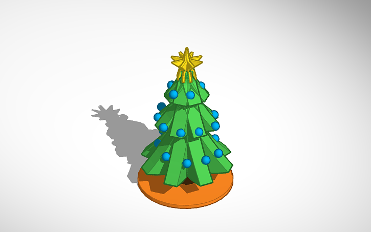 3D design Christma tree - Tinkercad