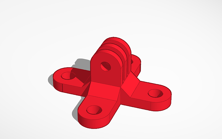 3D design Fixation Go Pro - Tinkercad