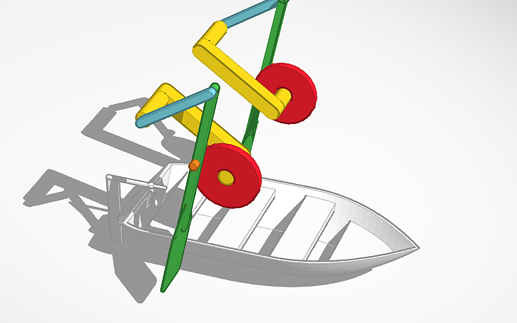 3D design Paddling Motion SIM LAB - Tinkercad