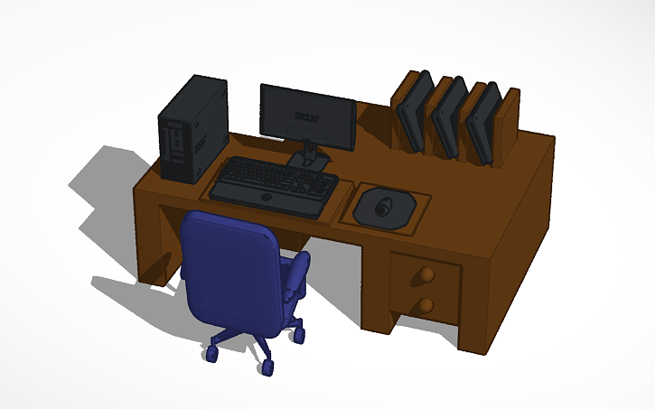 3D design Teachers desk - Tinkercad