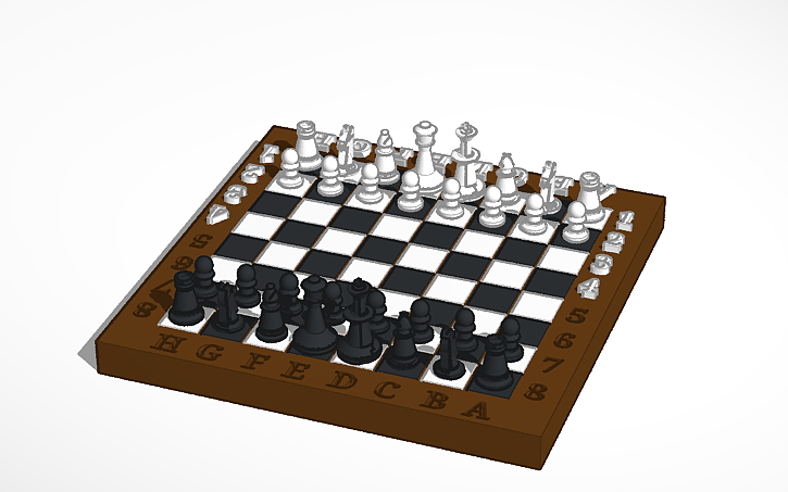 3D design szachy deluxe - Tinkercad