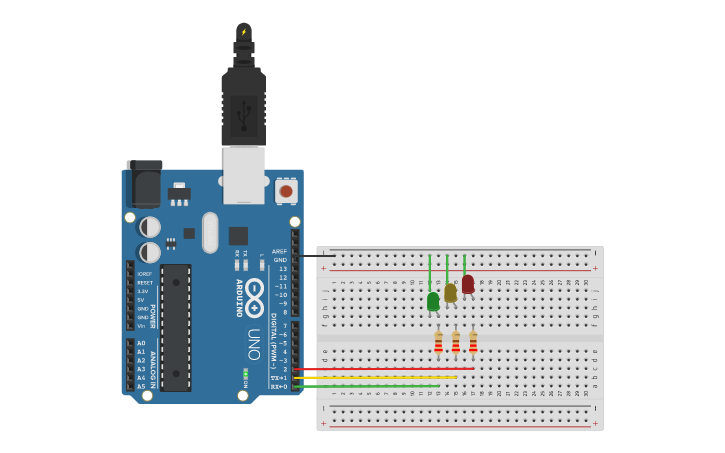 Circuit design Arduino Traffic Light Circuit | Christopher Singh ...