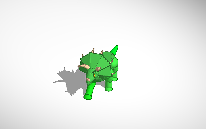 3D design Triceratops | Tinkercad