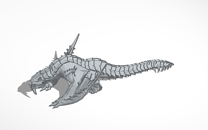 3D design monster hunter barioth - Tinkercad