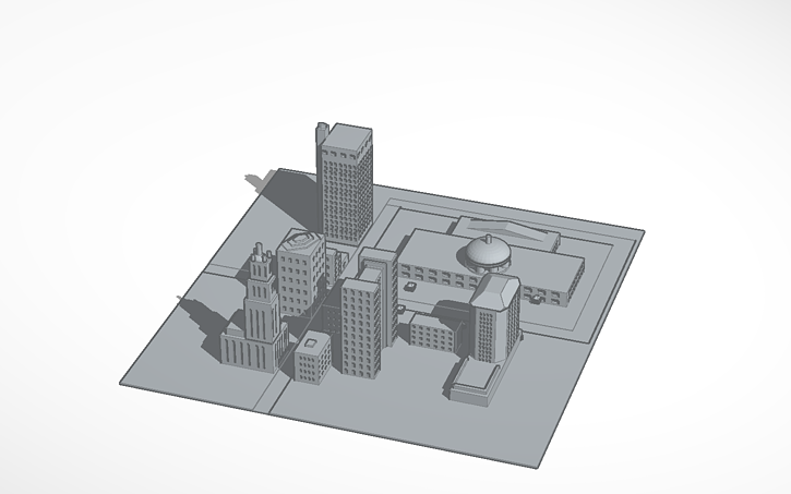 3D design city - Tinkercad