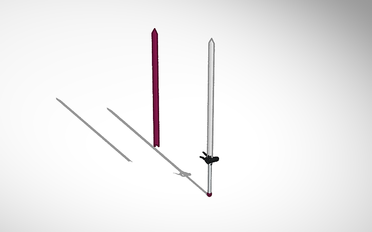 3D design The tinker dragon sword - Tinkercad