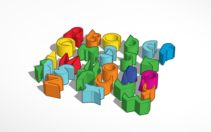 3D design Letters | Tinkercad