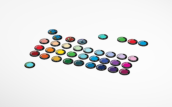 3D design Gear chip stickers - Tinkercad