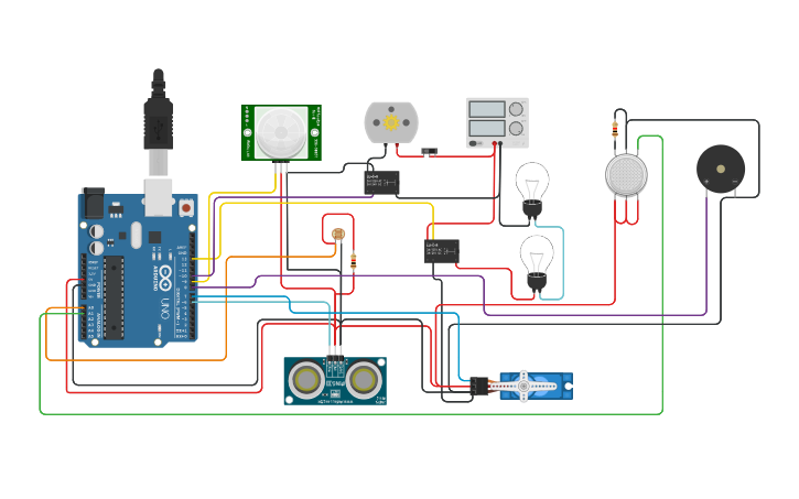 Circuit Design Home Automation Project Tinkercad