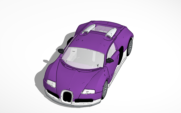 3D design Bugatti veyron - Tinkercad
