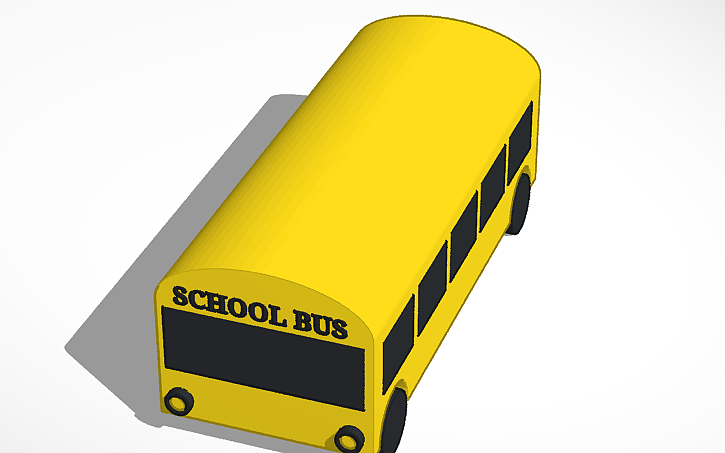 3D design SCHOOL BUS - Tinkercad