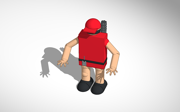 3D design robot human - Tinkercad