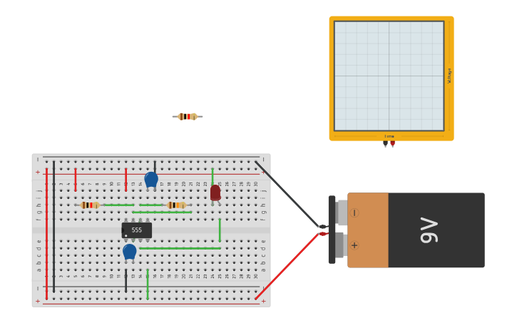 Circuit Design 555 Timer Tinkercad