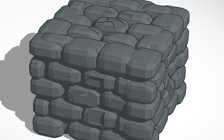 3D design Stone D6 - Tinkercad