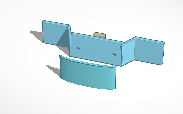 3D design IR sensor mount | Tinkercad