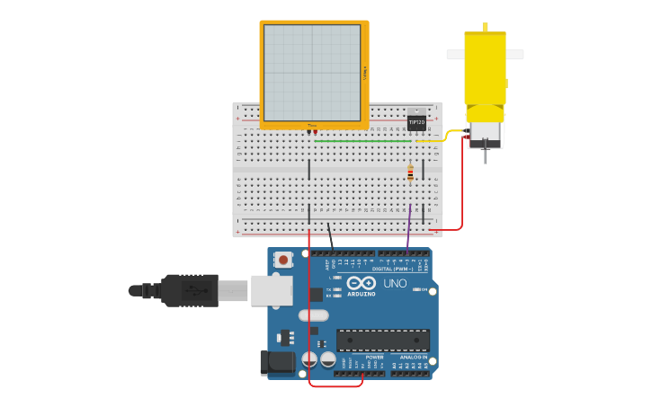 Circuit design PWM - ex 3 | Tinkercad