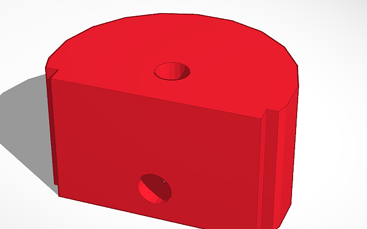 3D design oscilating part rocker - Tinkercad
