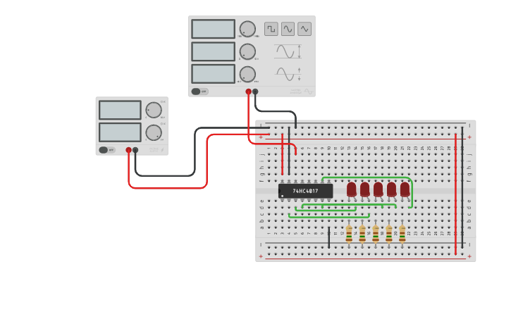 Circuit Design Led Chaser Circuit Using Johnson Decade Counter Cd 4017