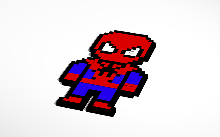 3D design Spiderman - Tinkercad