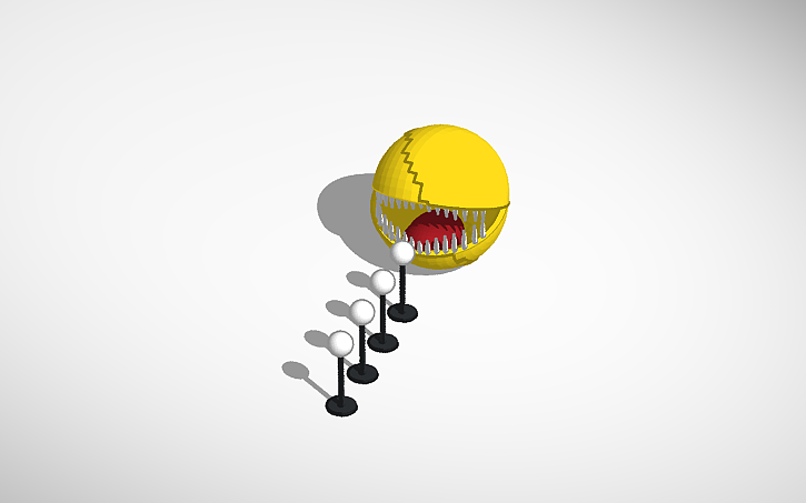 3D design pacman 3d model - Tinkercad