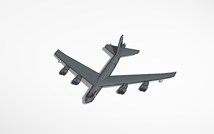 3D design B-52H Stratofortress - Tinkercad