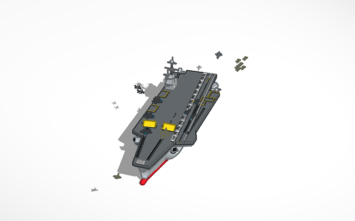 3D design Aircraft Carrier - Tinkercad