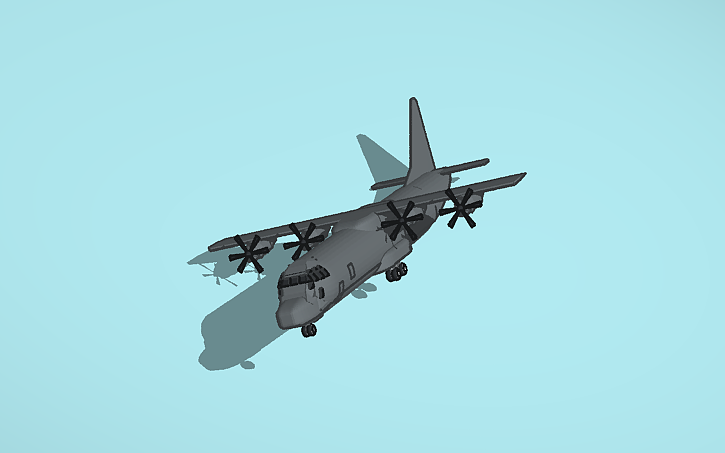 3D design Lockheed Martin C130 - Tinkercad