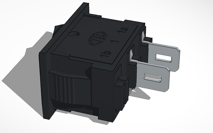 3D design Interruptor - Tinkercad