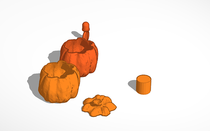 3D design pumpkin | Tinkercad