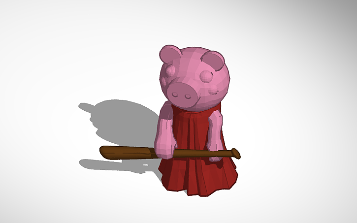 3D design Roblox Piggy - Tinkercad