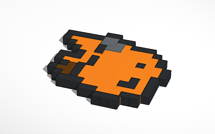 3D design pokemon yellow shiny pikachu pixel art | Tinkercad