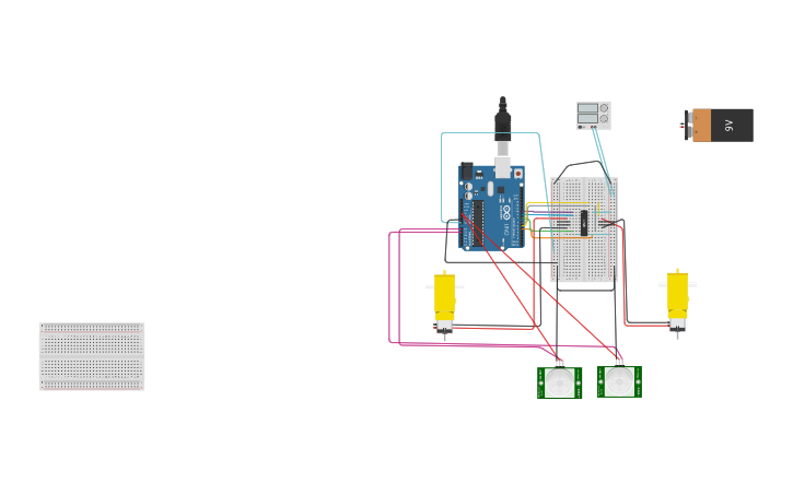 Circuit design circuits car - Tinkercad