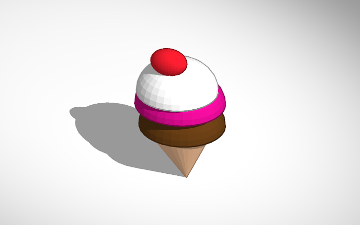 3D design ice cream | Tinkercad