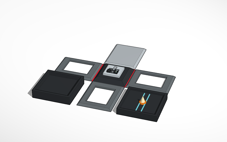 3D design 3D printed folding model of 3D printer printing a 3D folding ...