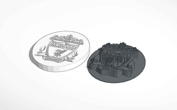 3D design Liverpool FC Molds - Tinkercad