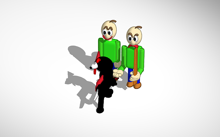 3D design Baldi,baldi enojado y baldi glitch FNF | Tinkercad