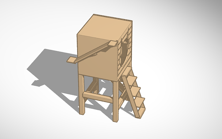 3D design Copy of cat house - Tinkercad