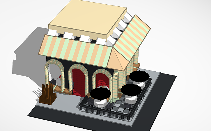 3D design Restaurant - Tinkercad
