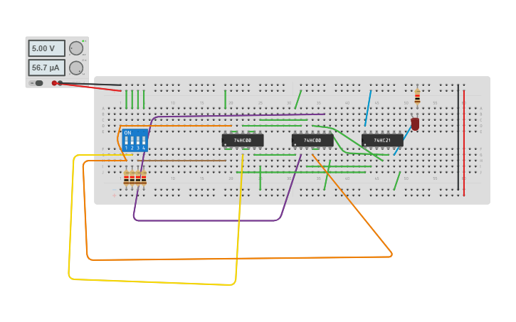 Circuit design k MAP PROBLEM - Tinkercad