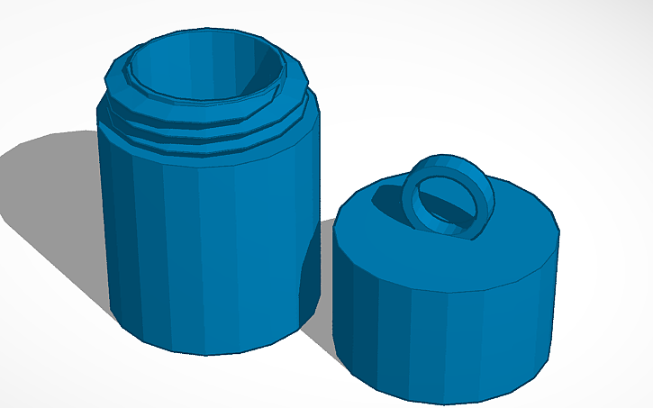 3D design screw cup - Tinkercad