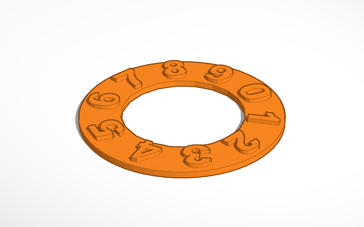 3D design Dial - Tinkercad