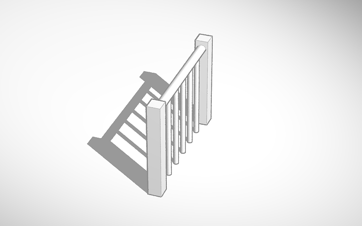 3D design Fence - Tinkercad